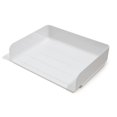 TRU RED Stackable Side Load Letter Tray, White, Office Desk Organizer ...