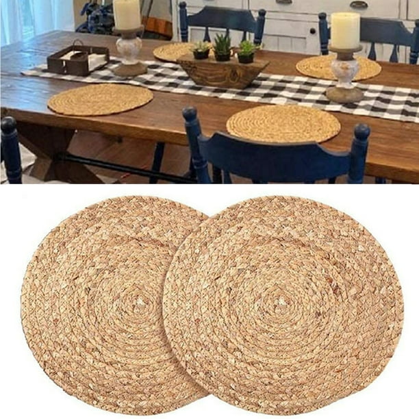 Cheer US Heat Resistant Pot Trivets Large Braided Woven Trivet Coaster ...