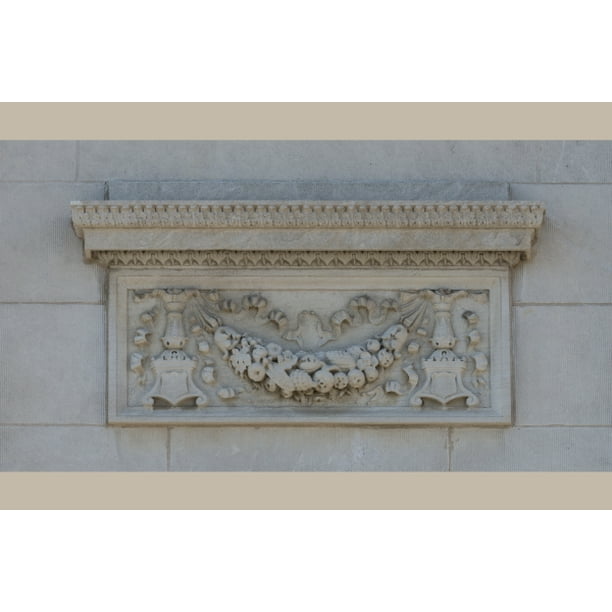 Print: Bas Relief At The Ed Edmondson Courthouse, Also Known As The U.S ...