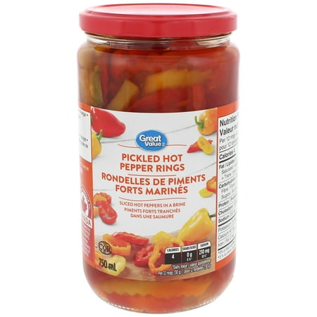 Great Value Hot Pepper Rings, 750 mL - Walmart.ca