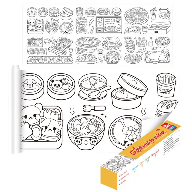 Clearance! Lotpreco DIY Children's Drawing Roll, Coloring Paper Roll ...