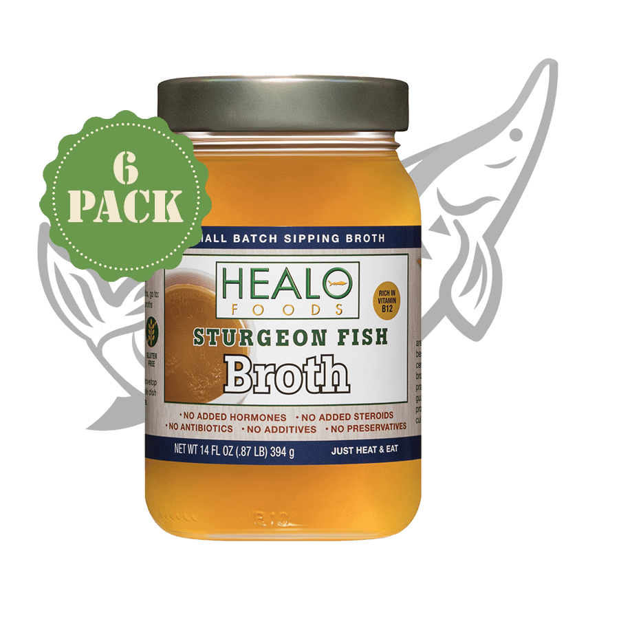 Healo Foods Sturgeon Fish Broth 6-Pack - Walmart.com