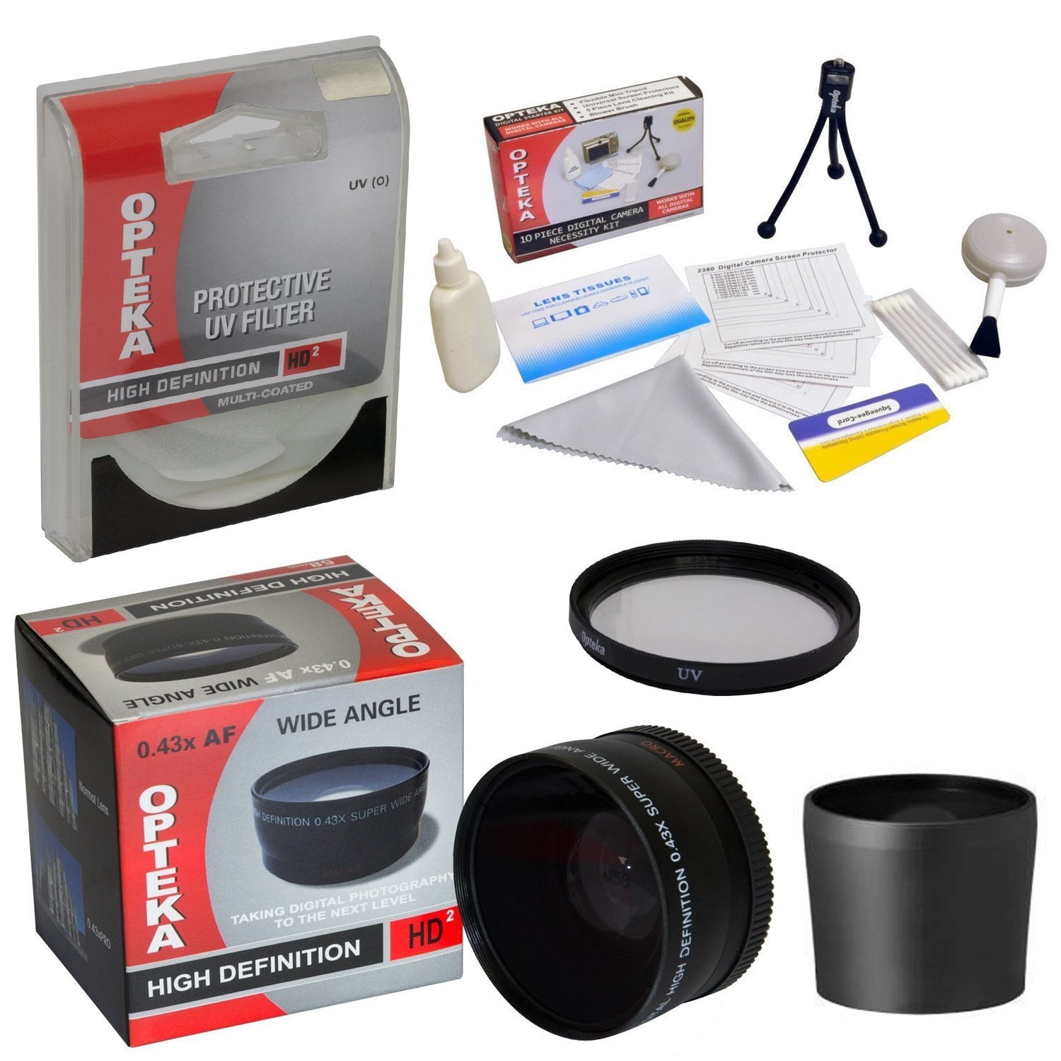 0.43x High Definition II Wide Angle Panoramic Macro Fisheye Lens For ...