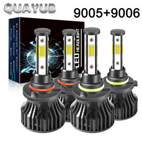 4pc LED Conversion Bulb Kit for Freightliner Columbia Headlights Lamp ...