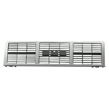 New Aftermarket Premium Fit Matte-Dark Gray / Chrome Front Grille ...