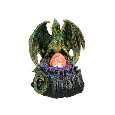Fierce Green Dragon LED Light Ball Home Decor Figurine Handpainted ...