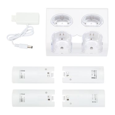 Wii Dual Charging Station w/ 2 Rechargeable Batteries & LED lights for ...