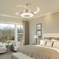 FINE MAKER 42-inch modern smart retractable ceiling fan, living room ...