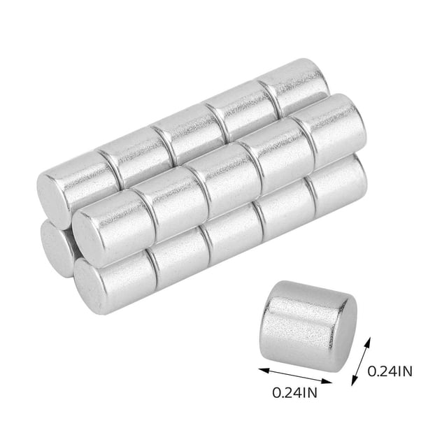 Spencer 20PCS Super Strong Neodymium Magnets 1/4 x 1/4 Inch Cylinder ...