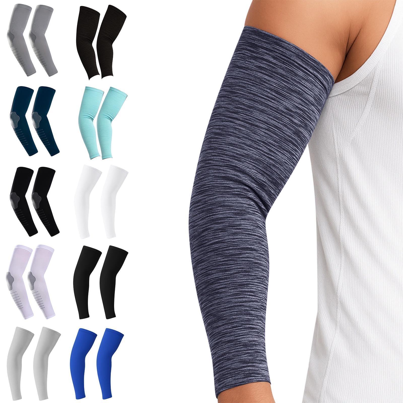 Click here for Biztdjrk Sun Protective Arm Sleeve For Men Running... prices