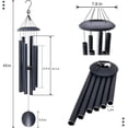 45-Inch Wind Chimes for Outdoors,Memorial Wind Chimes Large with 6 ...