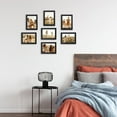 Set of 7, 4x6 Black Photo Frames for Wall Mounting or Table Top Display ...