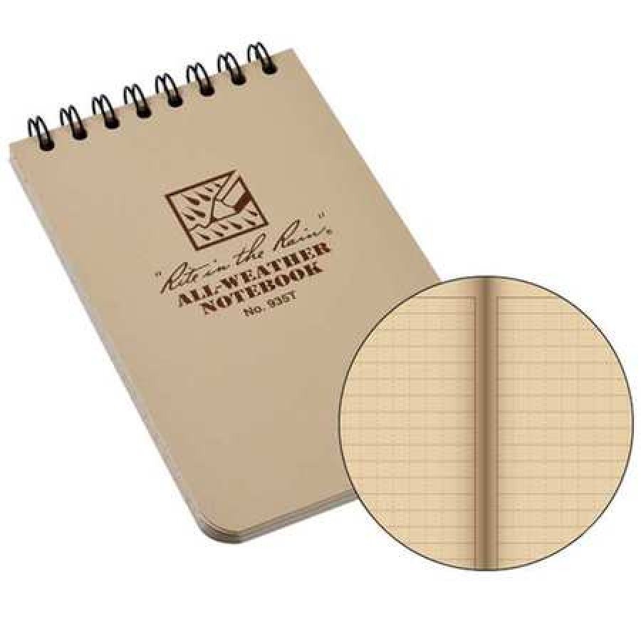 3 x 5 Top Spiral Notebook Tan - Walmart.com - Walmart.com
