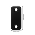 LOLIPPYY 1Set Door Strike Plate Cover Black Sturdy Door Latch Repair ...