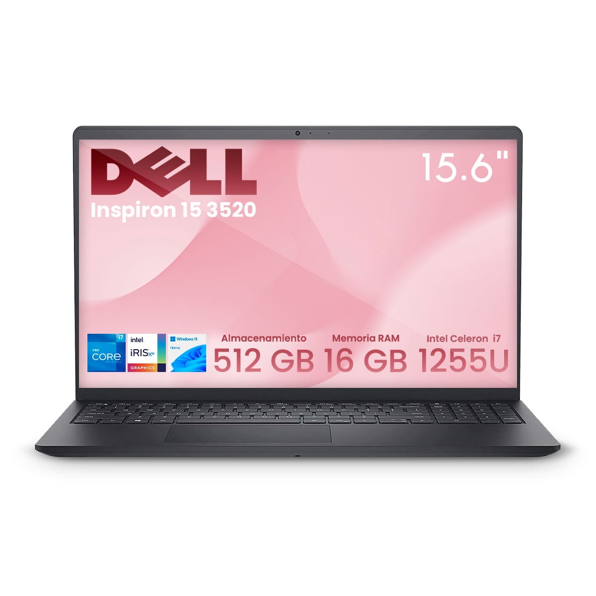 Laptop Dell Inspiron 15 3520 Intel CI7-1255U 16GB 512GB SSD FHD W11H ...