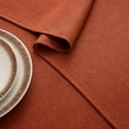 Burnt Orange Linen Polyester Tablecloth Fall Thanksgiving 52x70 Inch ...