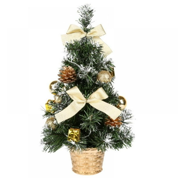 12 Inch Mini Christmas Tree, Table Top Artificial Christmas Trees with ...