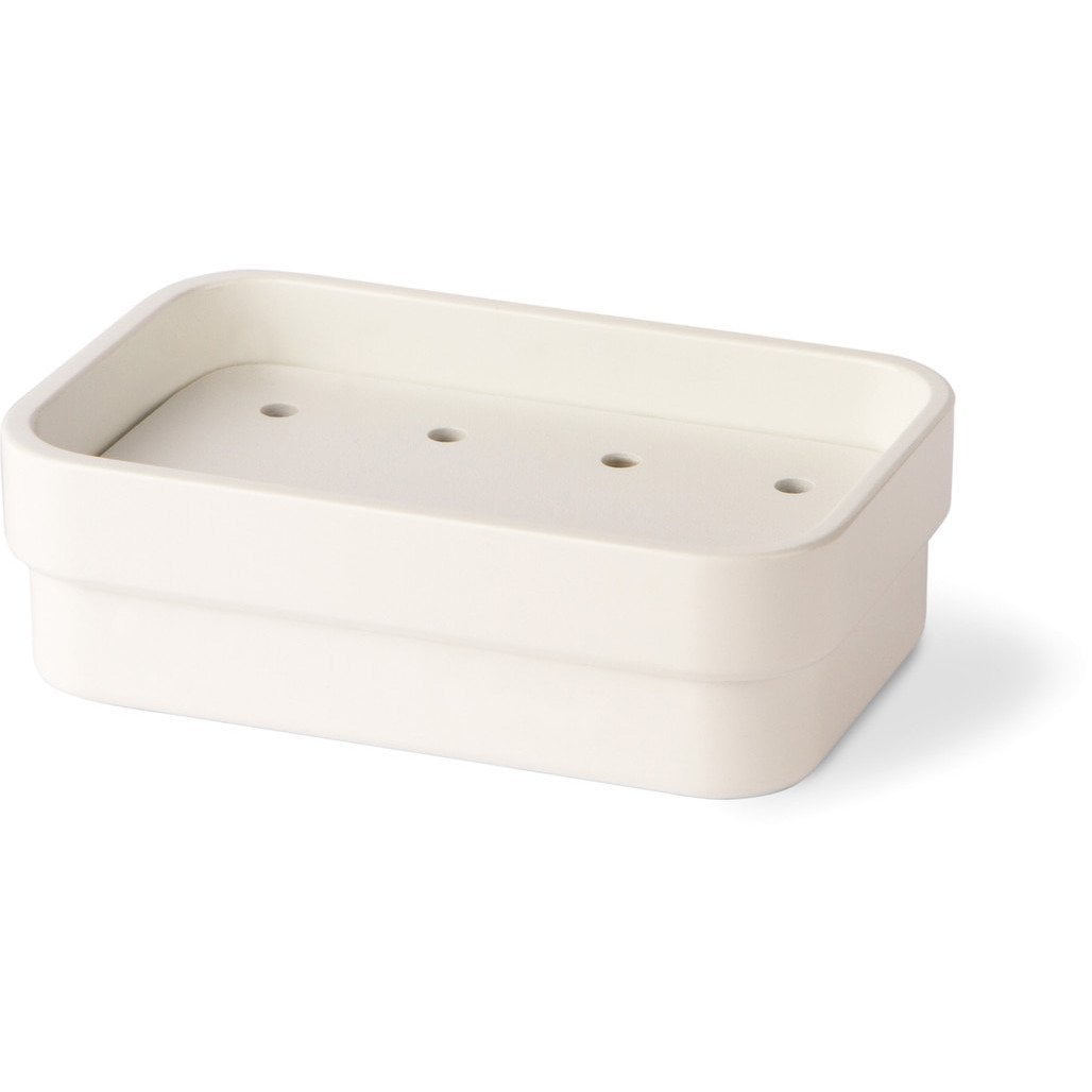 LB Curva Countertop Soap Tray With Drain, White - Walmart.com