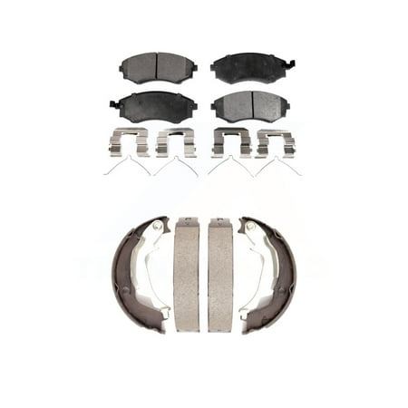 Transit Auto - Front Rear Ceramic Brake Pads And Parking Shoes Kit For ...