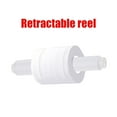 EZ Life White Plastic Spring Loaded Toilet Paper Holder Rollers, 2 ...