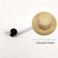erfcxs Multifunctional Small Straw Hat Doll Hat Small Animal Decoration ...