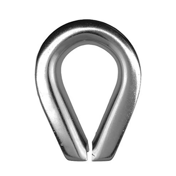 Stainless Steel 316 5/8" (16mm) Wire Rope Thimbles Heavy Duty Marine ...
