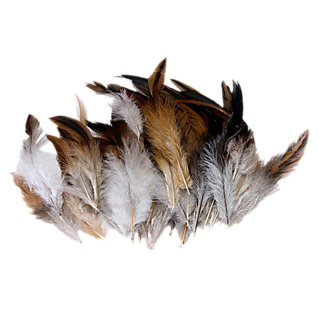 50 Pcs Feather for Hat and Headgear Decor craft Natural - Walmart.com
