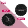 Afro Puff Drawstring Ponytail Extension for Black Women, Premium Black ...
