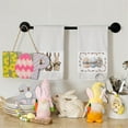 CMrtew Stripe Rabbit Bunny Eggs Easter Kitchen Towels Dish Towels ...