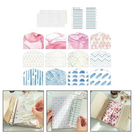 Ximing 12 Pieces Budget Envelopes Binder Envelopes Cash System ...