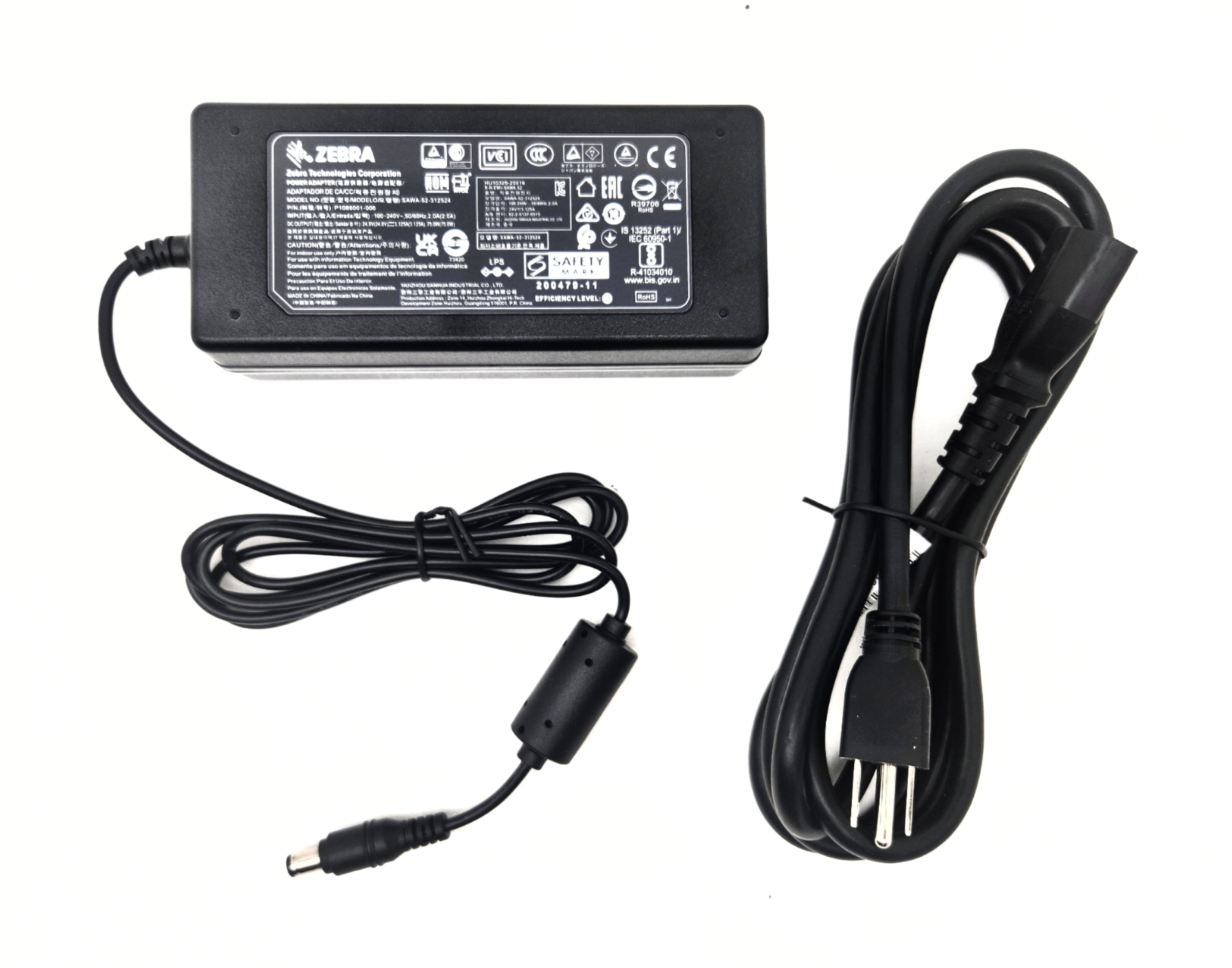 Restored Genuine Zebra Printer Power Adapter FSP060-RPAC w/Line Cord ...