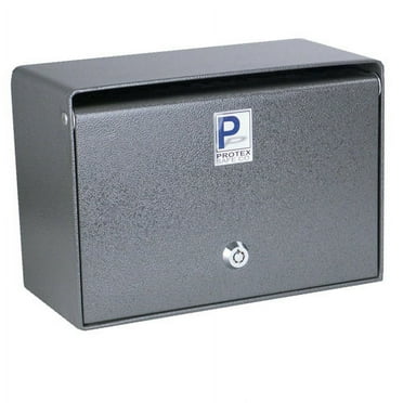 DuraBox Wall Mount Locking Deposit Drop Box Safe (W500-BK) (Black ...