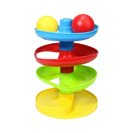 1 Set of Funny Rolling Ball Drop Toys Sliding Ball Tower Go Ramp Toys ...