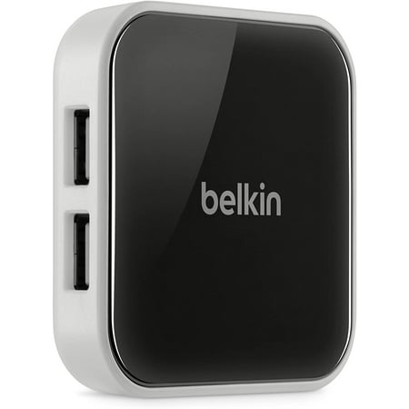 Belkin F4U020tt Powered Desktop USB Hub (4-Port), Black and White ...