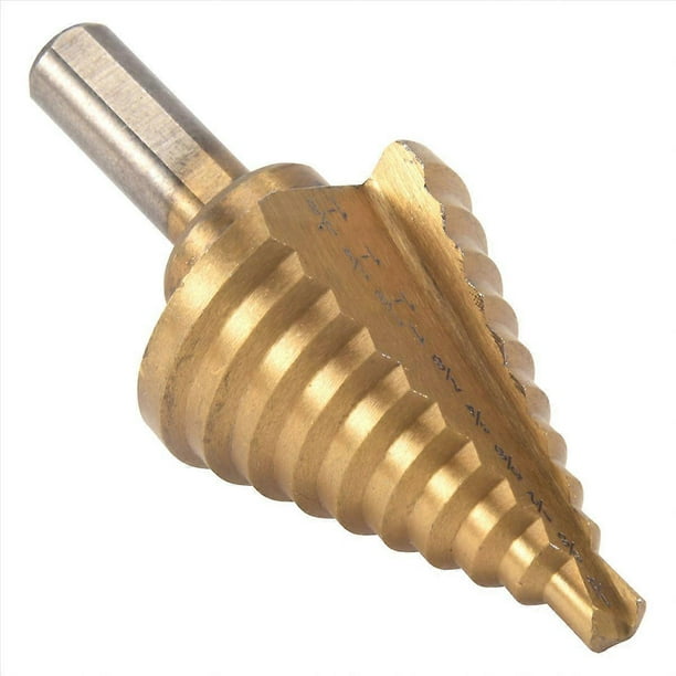 Step Drill Cone Drill Bits High Speed Steel 10 Steps 1/4 to 1-3/8inch ...