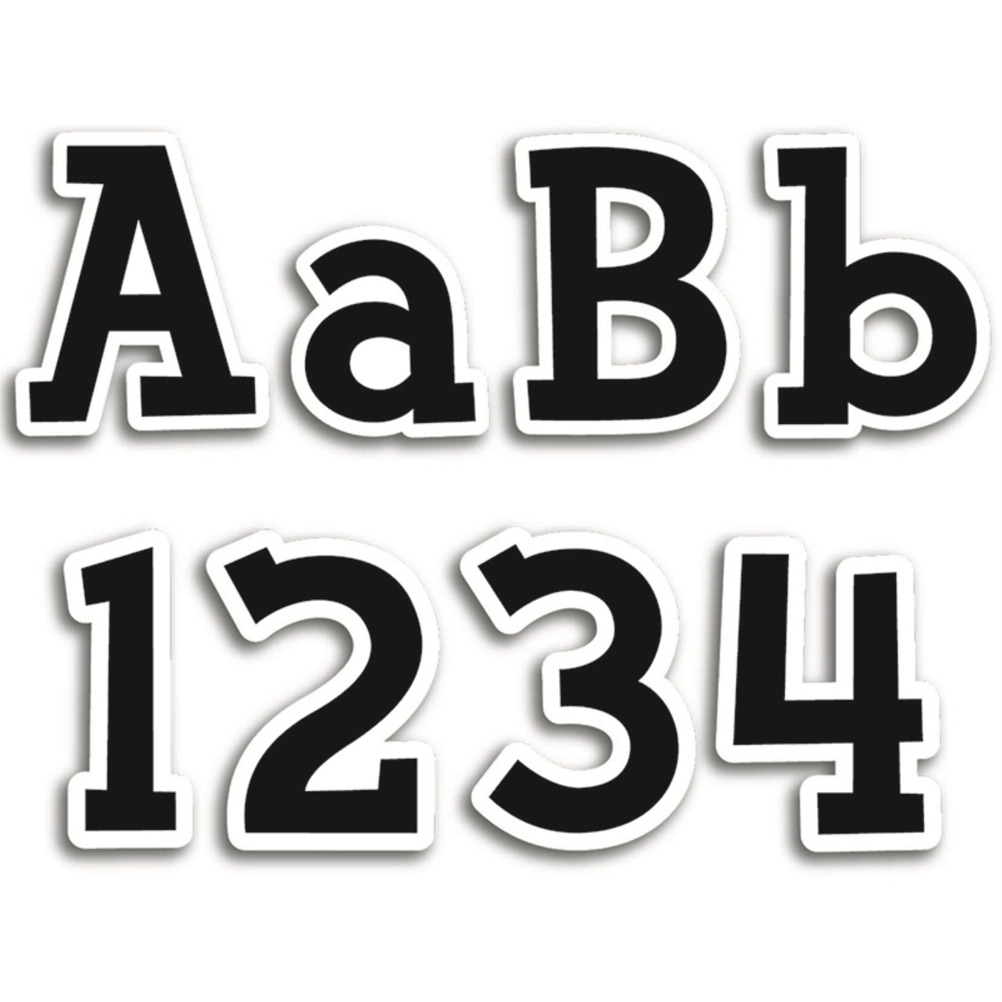 FANCY BLACK 4" DESIGNER LETTERS - Walmart.com