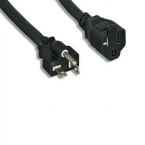 Kentek 1 Feet Ft 12 AWG Power Extension Cable Cord NEMA 5-20P to 5-20R ...