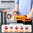 2300W Corded Pipe Threader Kit – 6 Dies (0.82–2.35 in), Aluminum Alloy ...