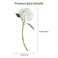 Dvumao Home Decor, White Embroidered Ball Flower Simulation Flower Silk ...