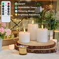 HIDAWN Flameless Candles Flickering with Remote and Timer,3D Wick ...