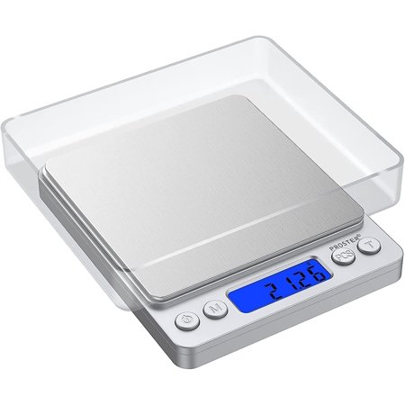 Precision Kitchen Scale: 0.01g/500g, 6 Units, Backlit LCD - Stainless ...
