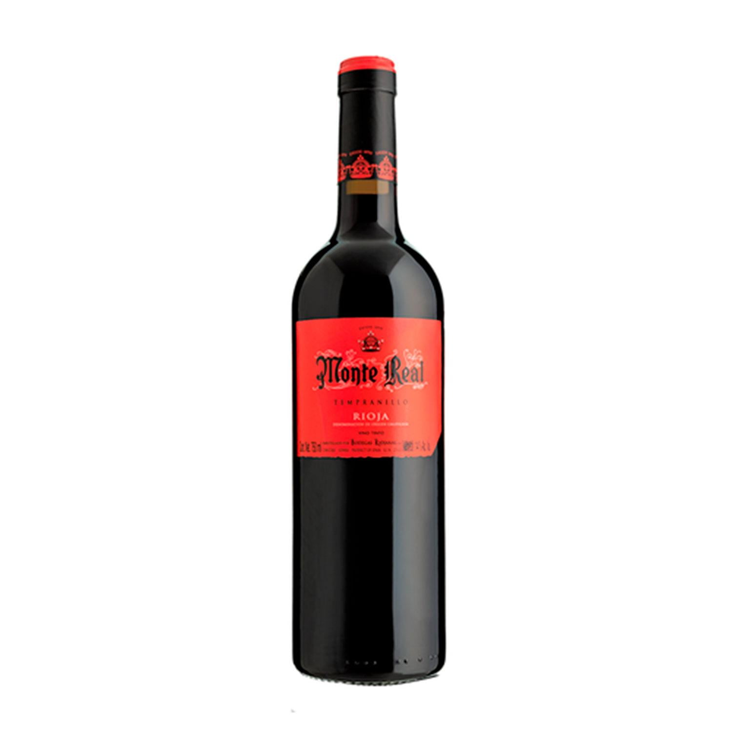 Vino Tinto Monte Real Tempranillo 5 Meses 750 ml | Walmart en línea