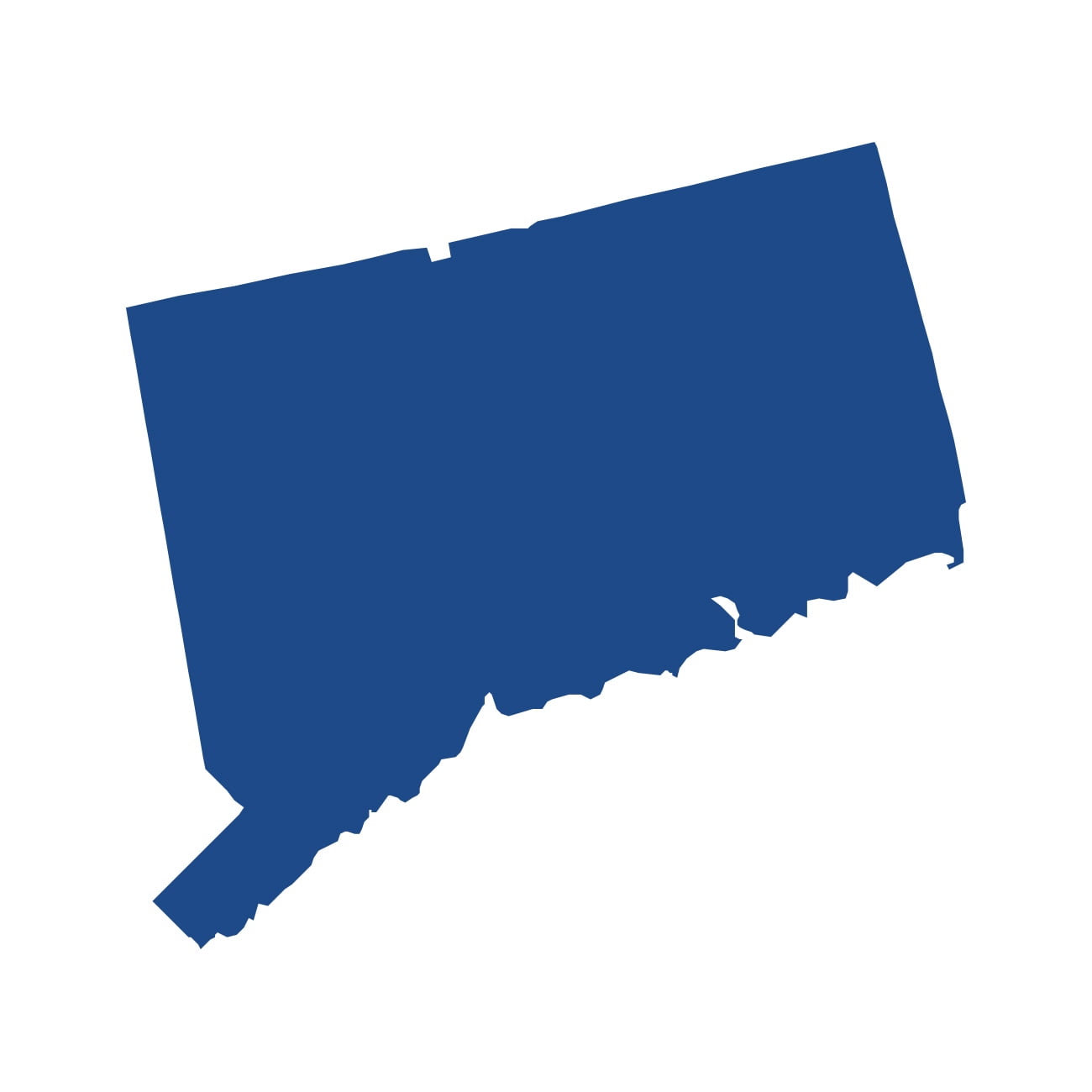 Connecticut Shaped Sticker Decal Die Cut - Self Adhesive Vinyl ...