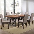 Taupe & Espresso Upholstered Dining Chairs (Set of 2) - Elegant ...