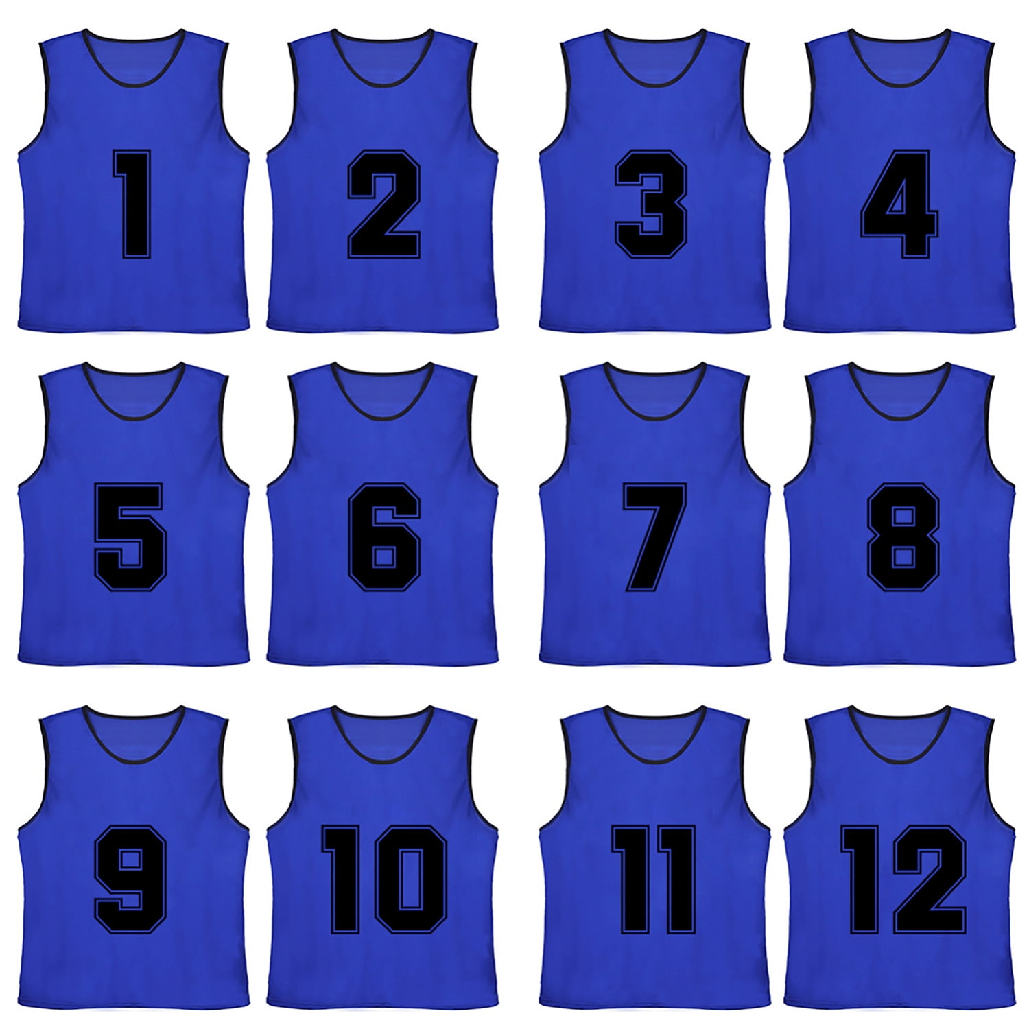 Toptie Numbered Scrimmage Team Practice Pinnies Mesh Jerseys Vests ...