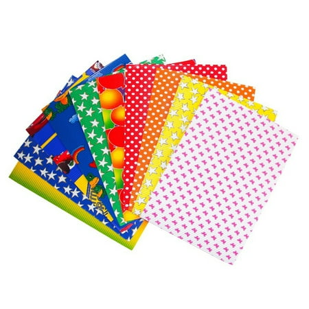 10 Pcs Colored Double Sided Printing Corrugated Paper Origami DIY ...