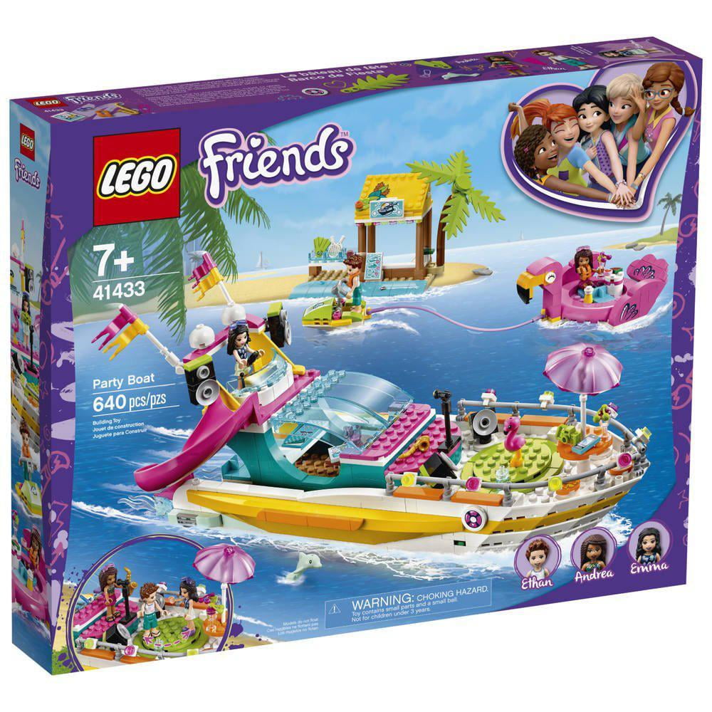 LEGO Friends Party Boat 41433 Building Kit Including LEGO Friends Emma ...