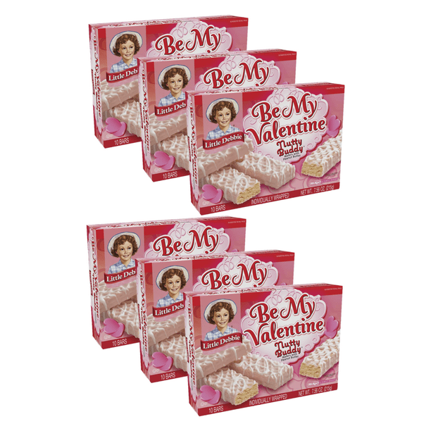 Little Debbie Be My Valentine Nutty Buddy Peanut Butter Wafers, 6 Boxes ...
