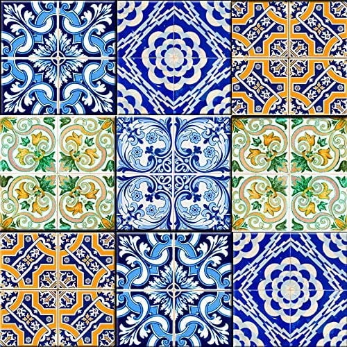 Italian Retro Tile Wedding Favors Tile Edible Cake topper fits 1/4 ...