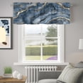 Abstract Natural Marble Art Valances for Windows Blue Stone Texture ...